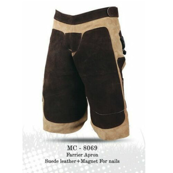 Farrier Chaps Apron Suede Leather two side Knife pockets and with magn ...