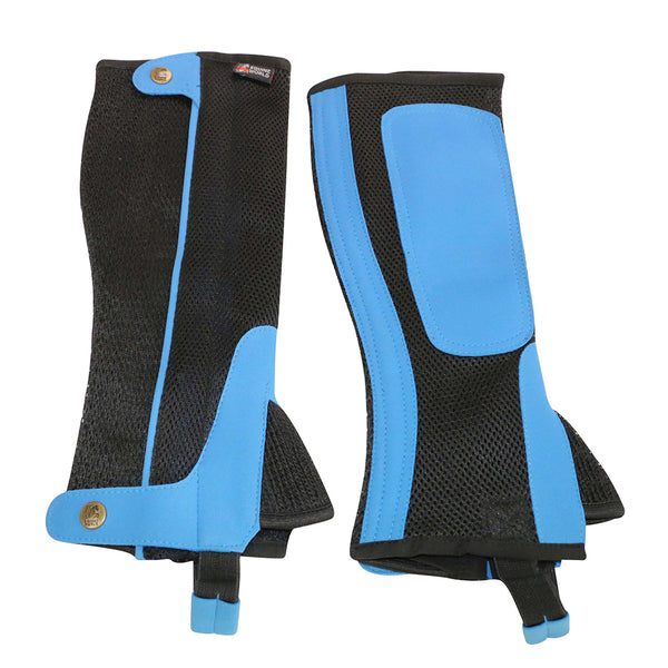 Riding Leather Half Chaps Mesh Unisex Leather – Equine World
